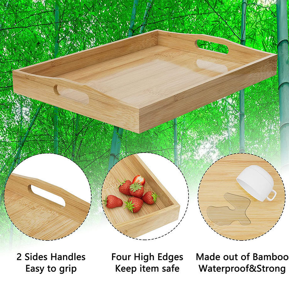 Eco Friendly Bamboo Serving Trays Cheap Wholesale Natural Tray, Serving ...