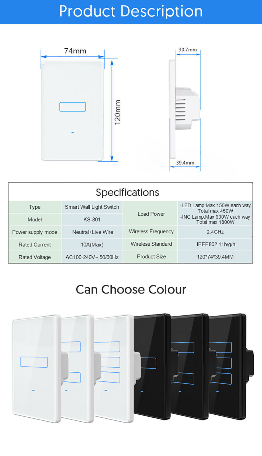 Buy Wholesale China Odm/oem Customizable Smart Touch Switch Smart Wifi ...