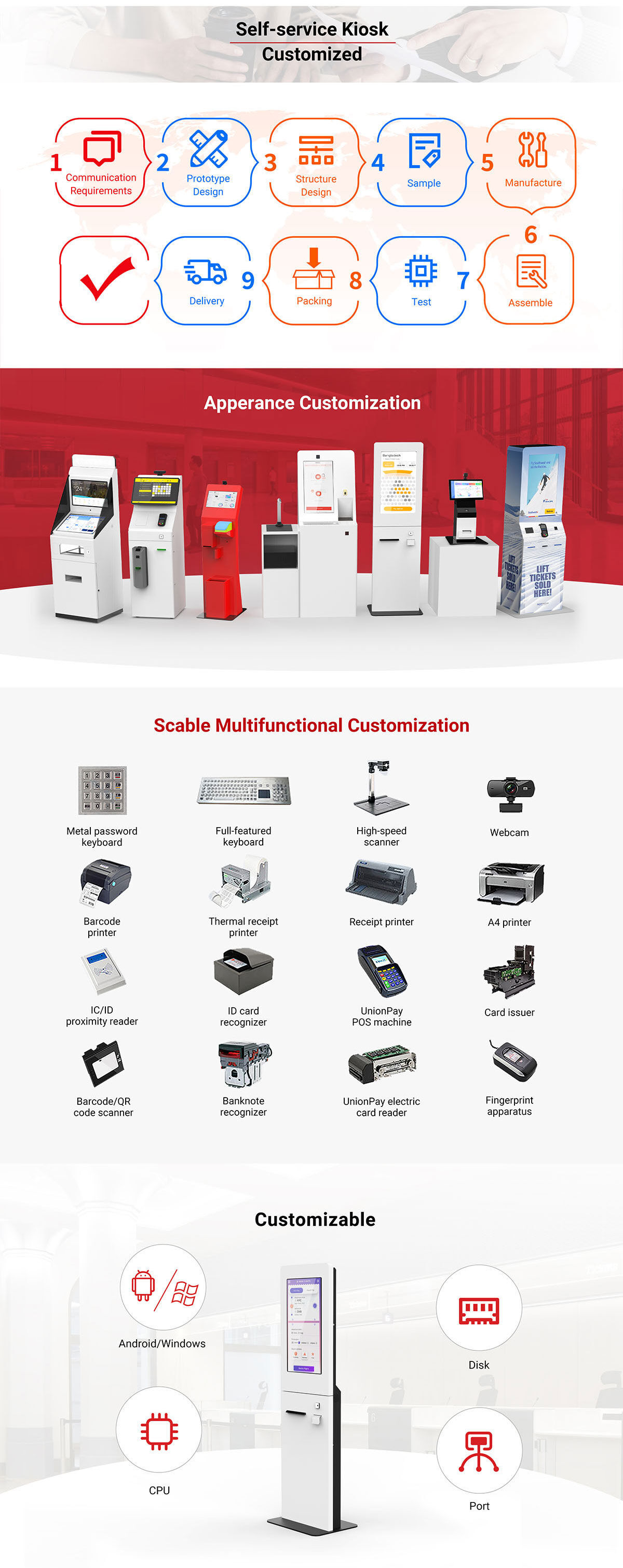 Buy Wholesale China Freestanding Touch Screen Queue Ticketing Vending ...