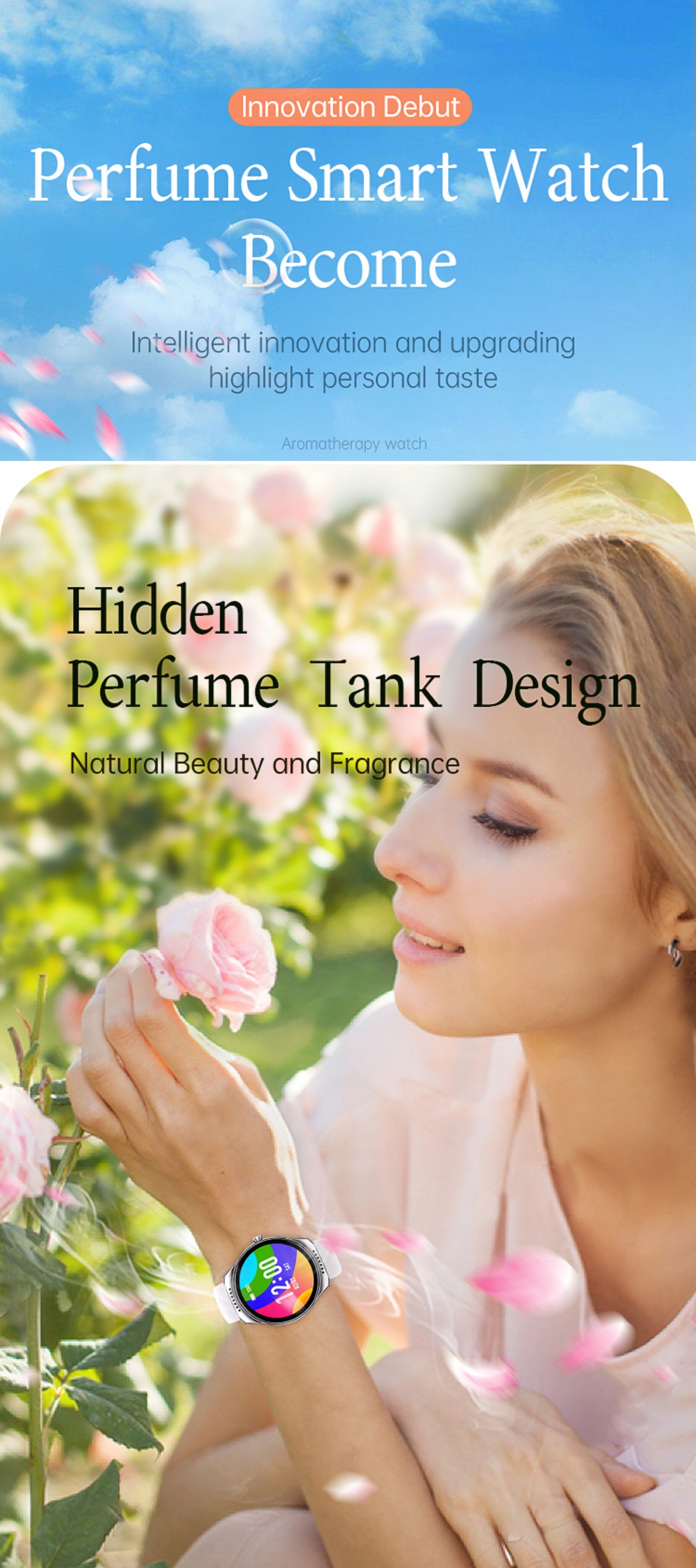 Buy China Wholesale 1.28'' Round Style Bluetooth Smart Watch With Perfume For Fitness Monitoring ...