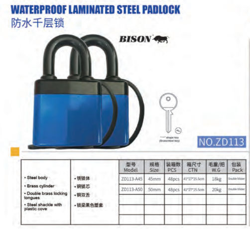 Buy Wholesale China Waterproof Laminated Steel Padlock & Padlock at USD ...