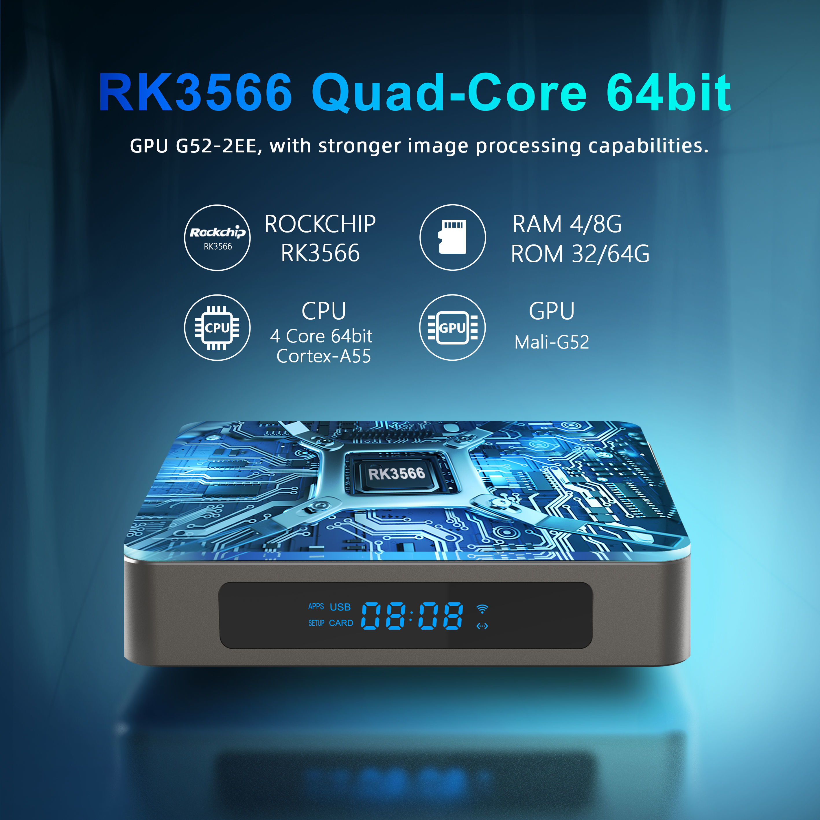 Buy Wholesale China 8k Decoding Android Tv Box Rk3566 Digital Signage ...