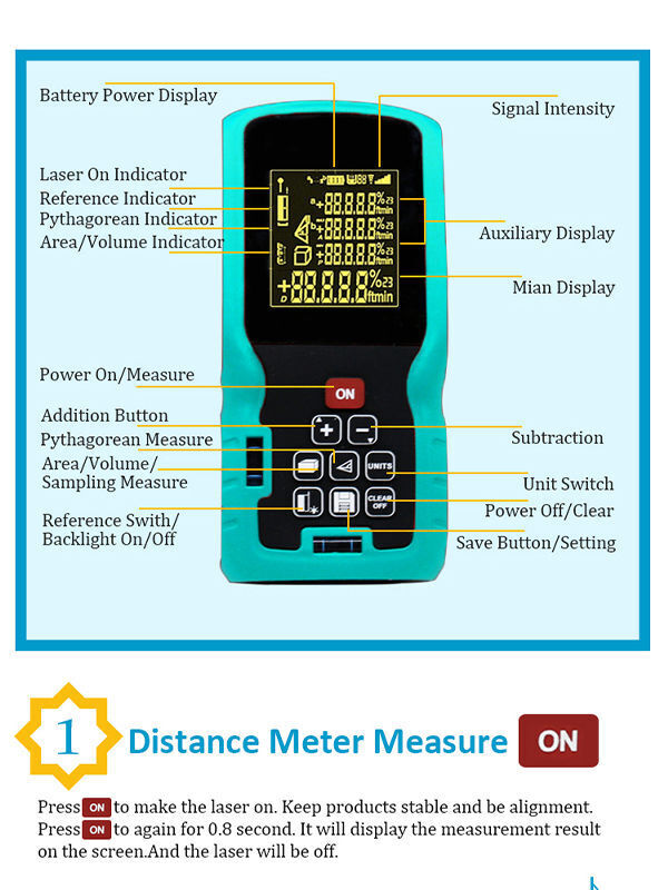 Buy Wholesale China Multifunction Laser Rangefinder Digital Laser ...
