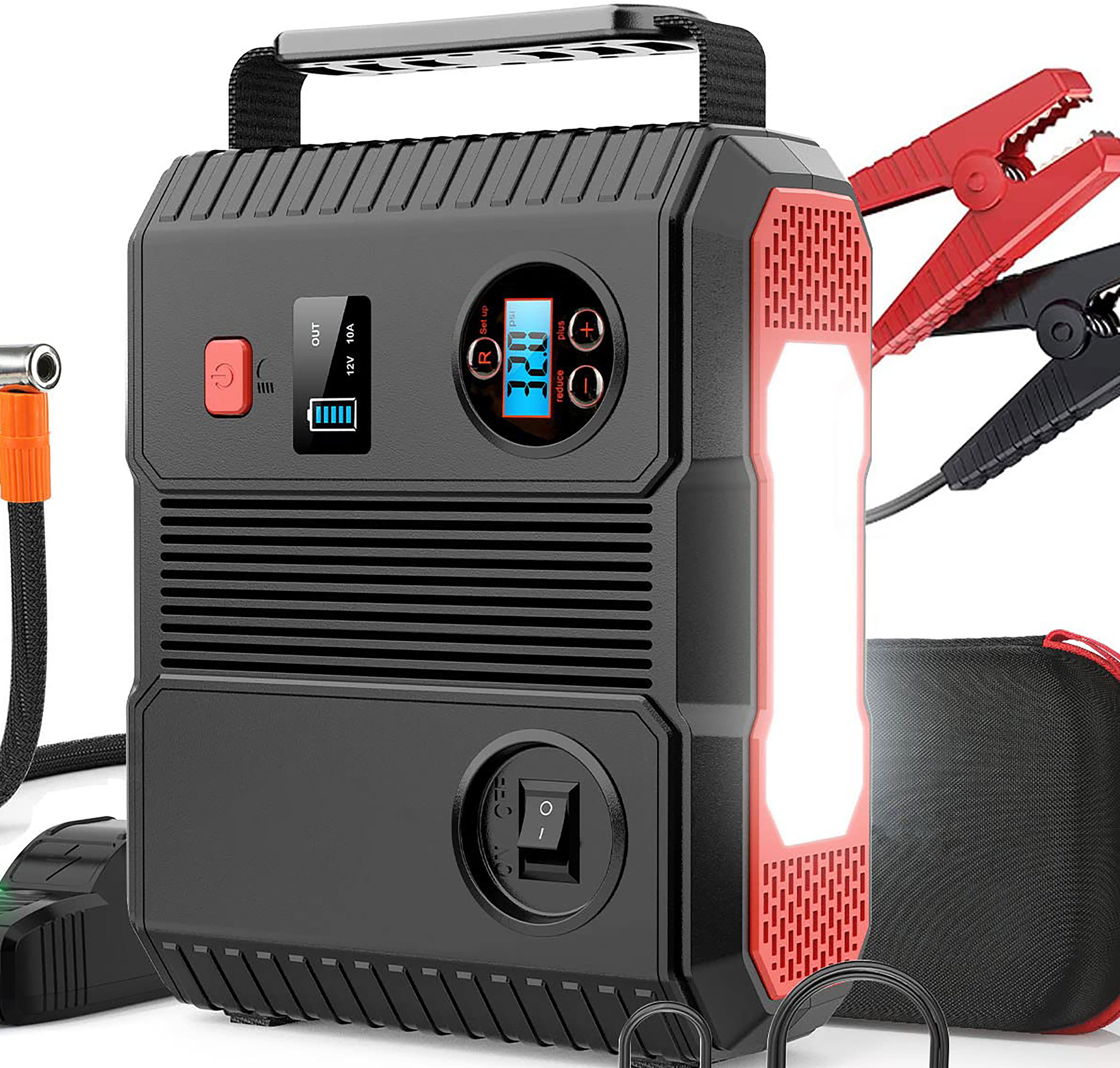 Buy Wholesale China Large Capacity 24000mah Jump Starter With Air ...