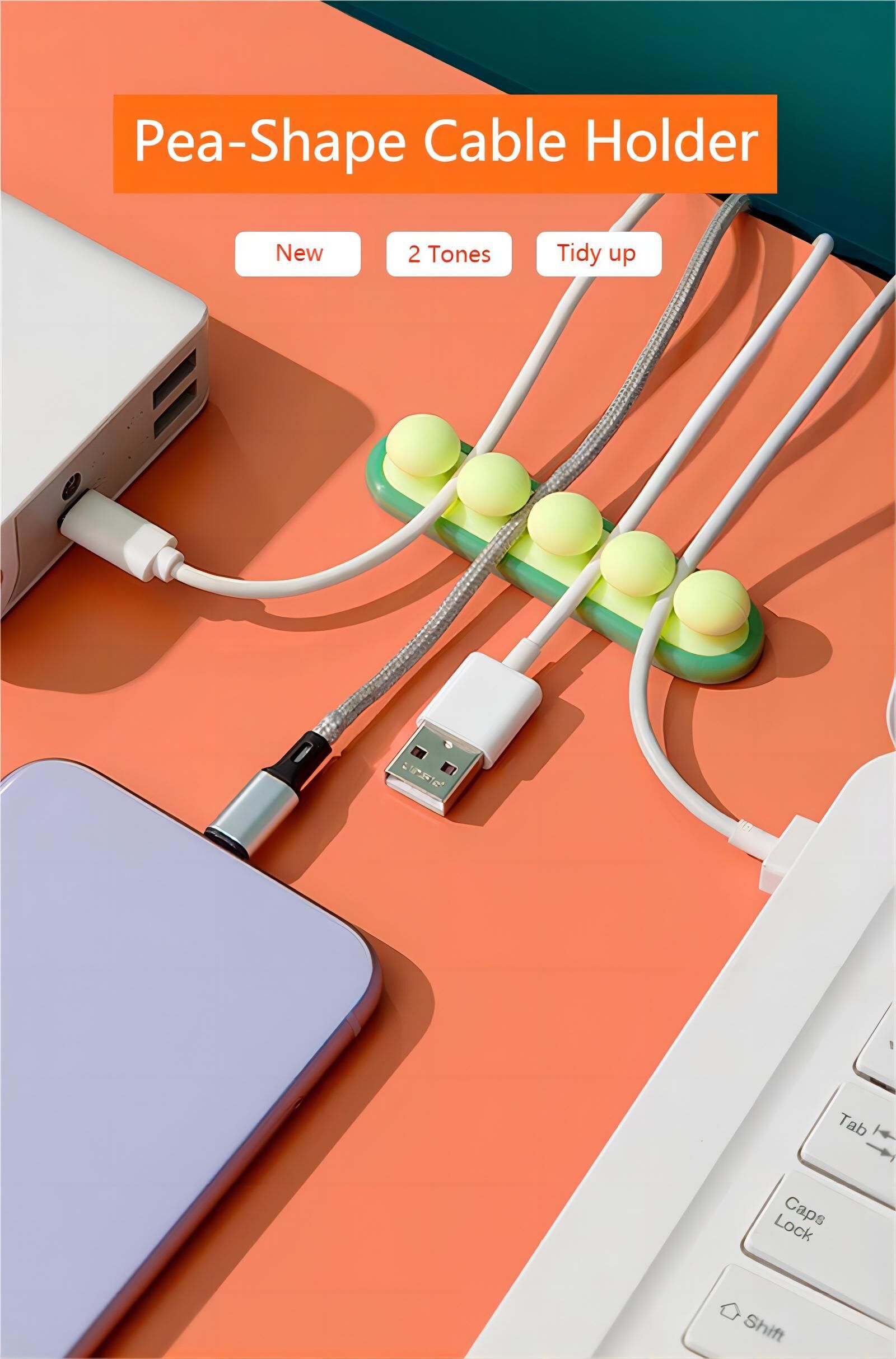 Buy Wholesale China Cartoon Silicone Robber Pea-shape Cable Holder Car ...