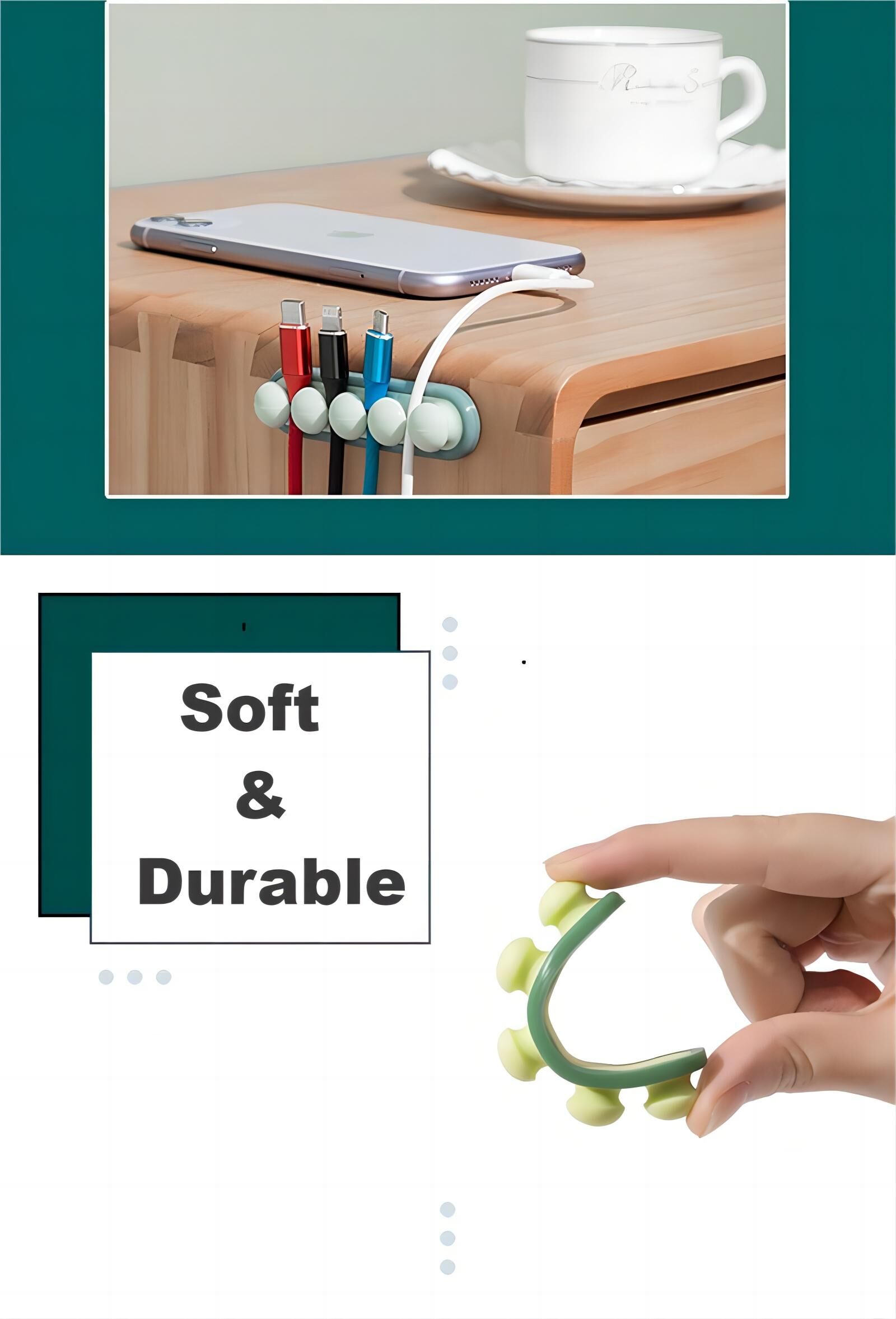 Buy Wholesale China Cartoon Silicone Robber Pea-shape Cable Holder Car ...