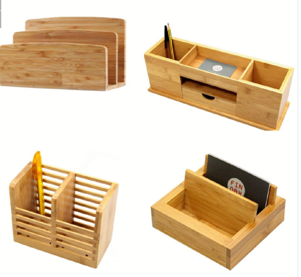 Buy China Wholesale Multifunctional Bamboo Desk Organizer With Drawer ...