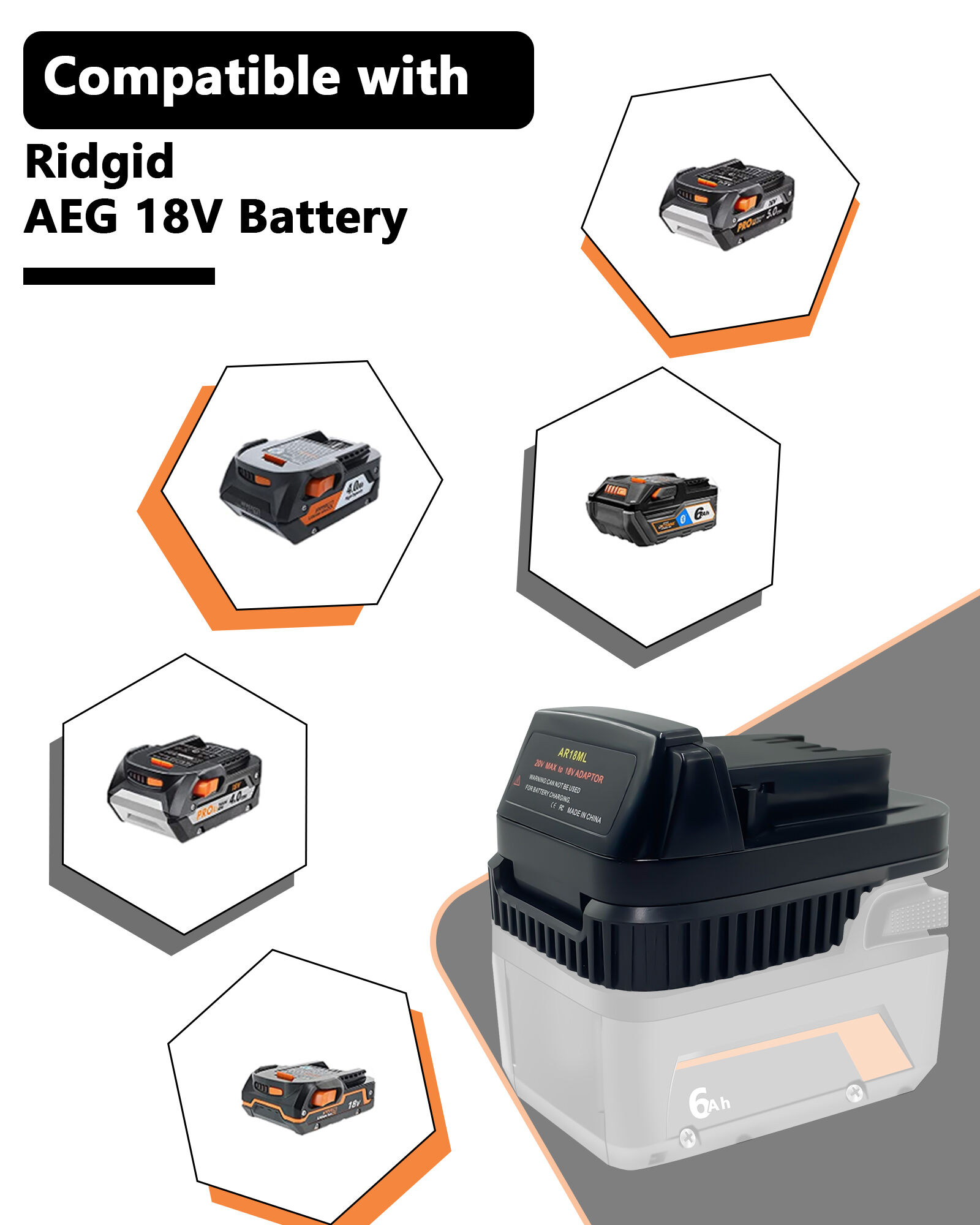 Buy Wholesale China Wholesale Battery Adapter Replacement For Aeg/ridgid 18v Lithium Battery To ...