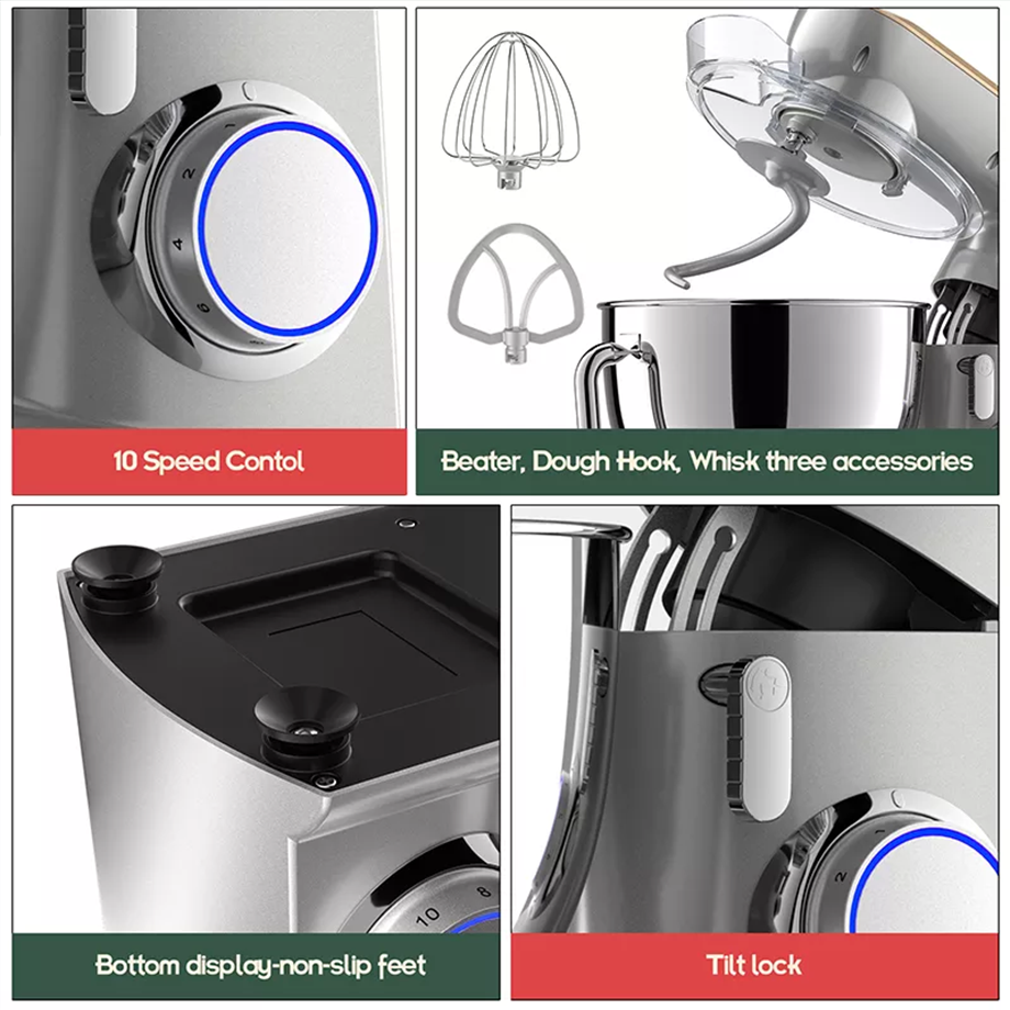 Buy Wholesale China Eap Kitchen Factory Supplier Home Dough Mixer 6.5l 7l 8l Stainless Steel ...