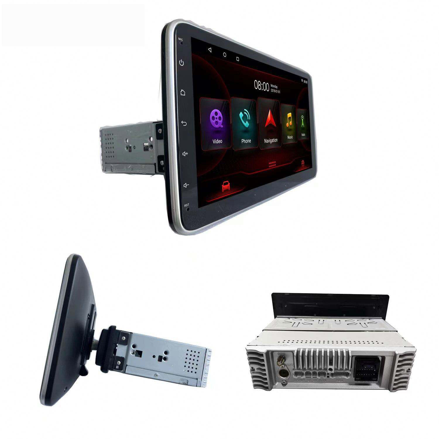 360 Degree Rotating Screen Car Radio Mp5 Player Navigation System Car ...