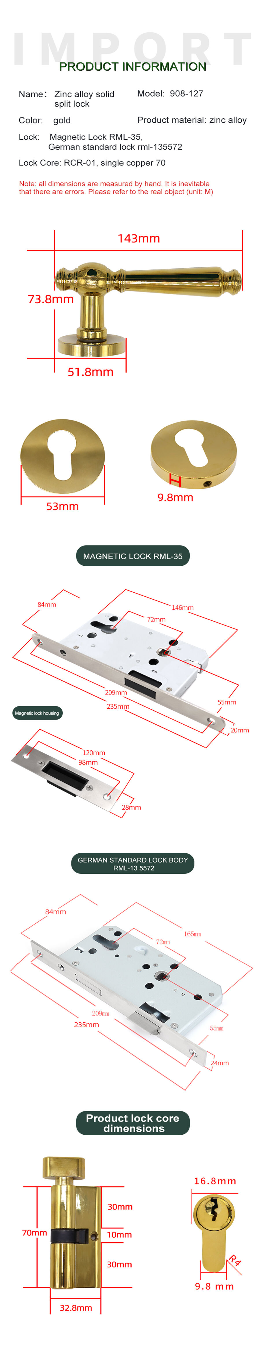 Buy Wholesale China Interior Privacy Zinc Alloy Door Lever Handle ...