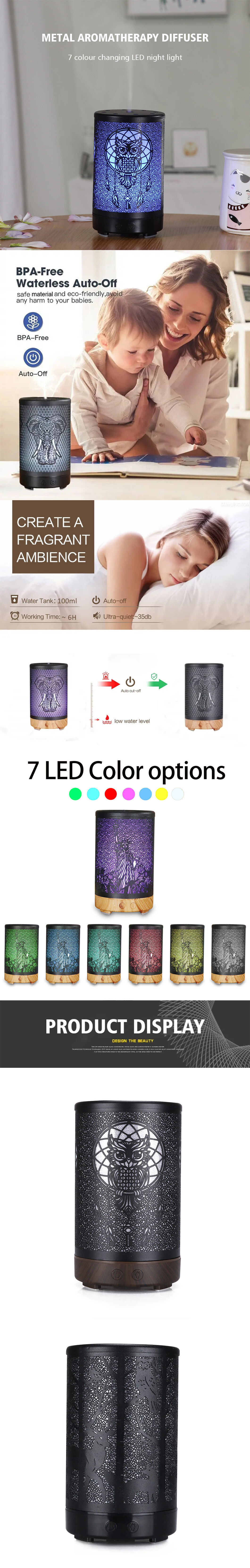 Buy Wholesale China 100ml Metal Iron Elephant Pattern Ultrasonic ...