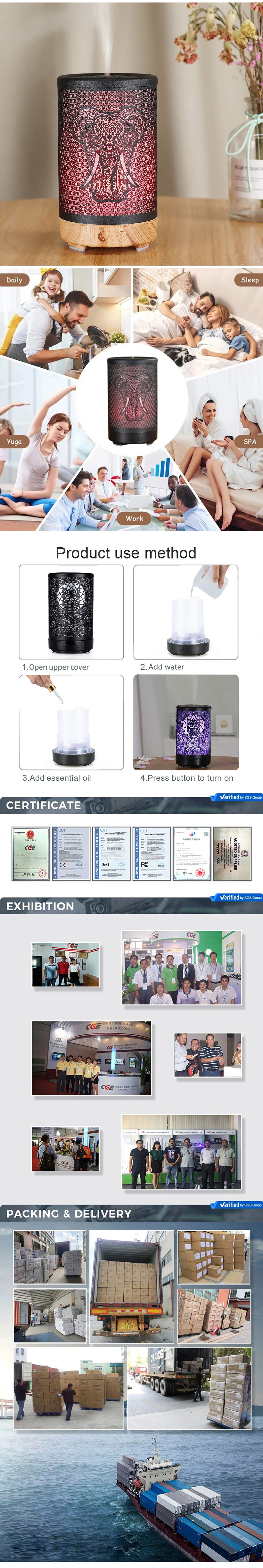 Buy Wholesale China 100ml Metal Iron Elephant Pattern Ultrasonic ...