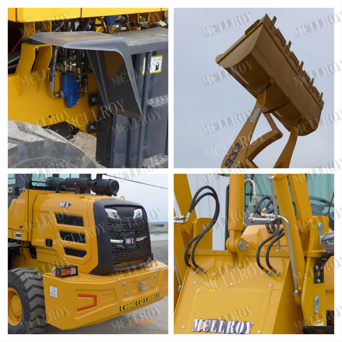 Odm Of Shovel 20.5-16 Tire Wheel Loader For More Popular For Moving ...