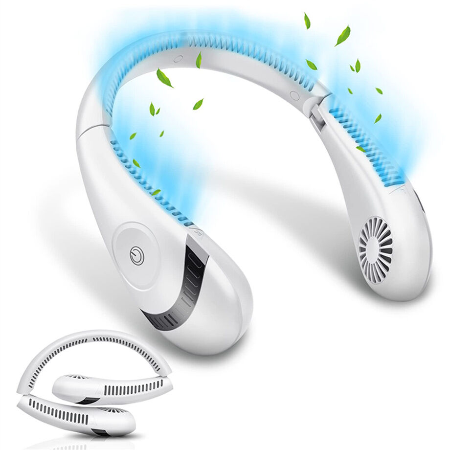 Buy Wholesale China Foldable 5000mah Wearable Leafless Fan Hands Free ...