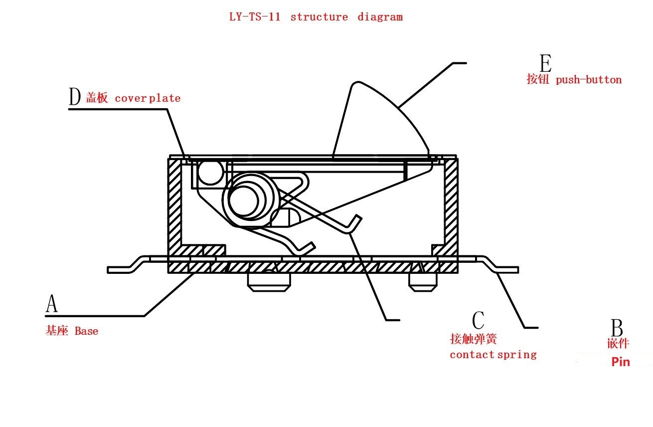 12vdc 50ma Micro Switch Smt Type Detection Switch Anti-disassembly ...