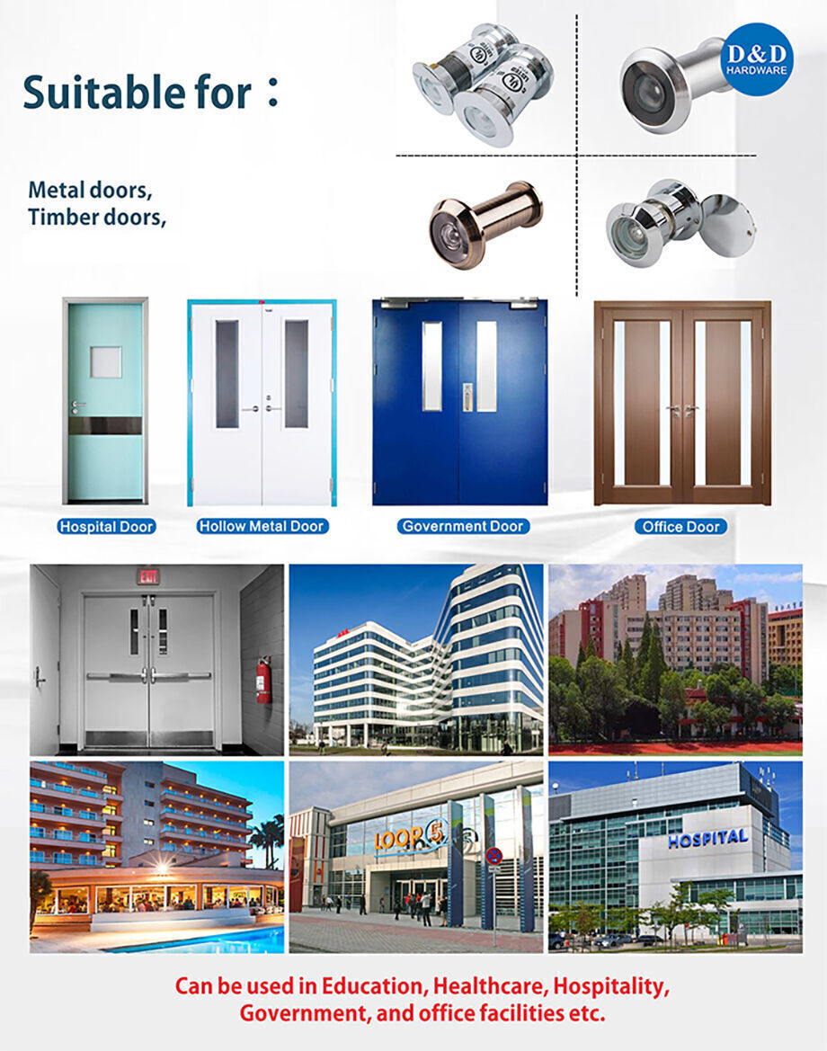 High Security Zinc Alloy 200 Degree Satin Chrome Door Eye Door Viewer ...