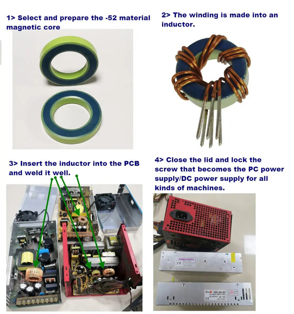 Buy Wholesale China Transformer Iron Powder Core Ferrite Toroidal Core Soft Magnetic Coil Core ...