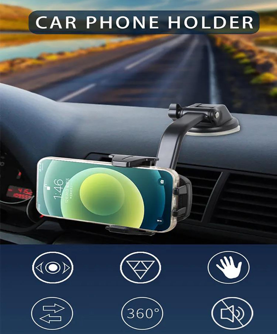 Factory Wholesale Car Phone Holder Mobile Phone Holder For Mobile 360 Degree Rotatable ...