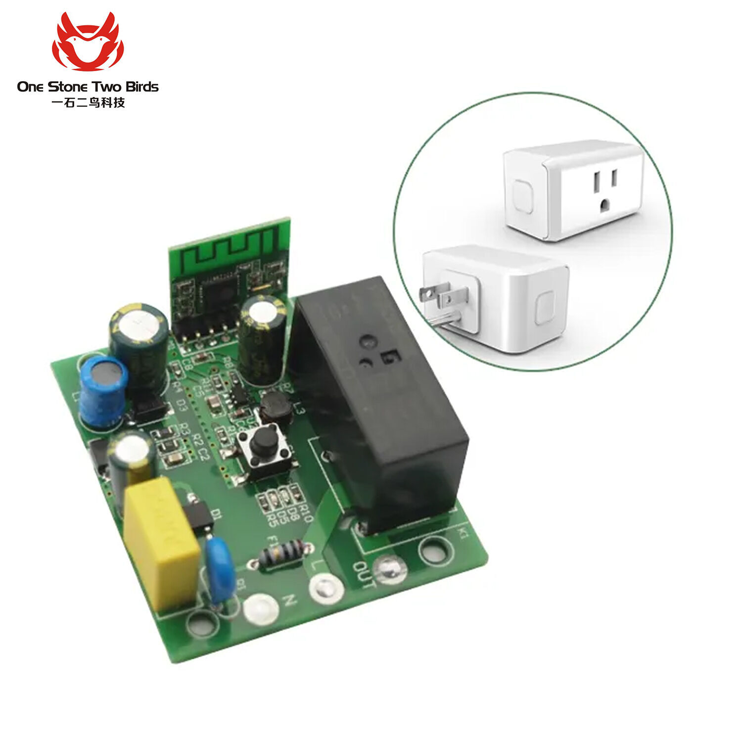 Buy Wholesale China Oem Wireless Light Smart Plug Pcb Board Wifi Remote ...