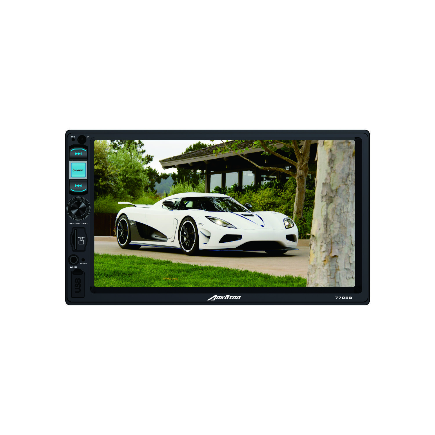 7'' Mirror Link Car Audio Dvd Player Touch Screen Auto Music Stereo 2 ...