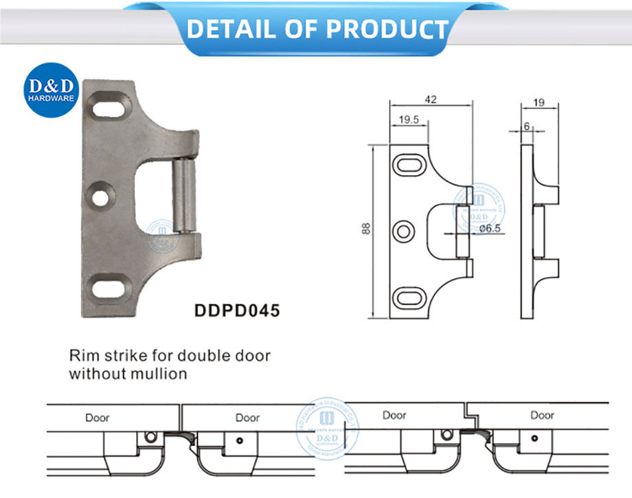 Hardware Supplier Stainless Steel 304 Rim Strike For Double Door ...