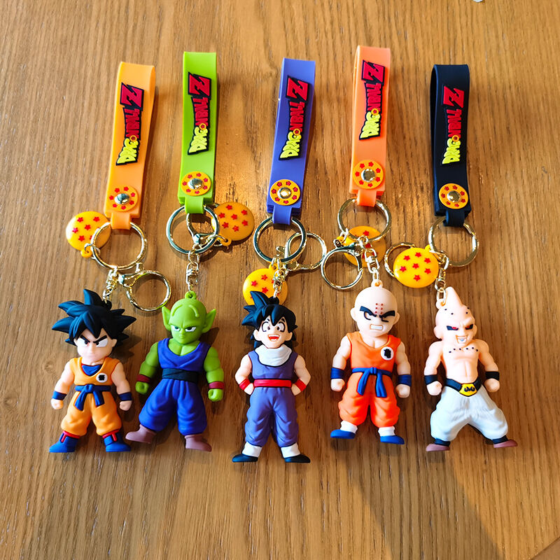 Most Papular Custom Cute 3d Pvc Anime Dragon Ball Keychain Goku ...