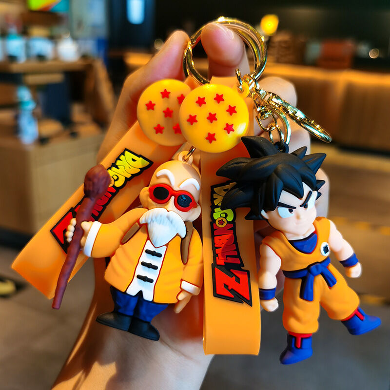 Most Papular Custom Cute 3d Pvc Anime Dragon Ball Keychain Goku ...