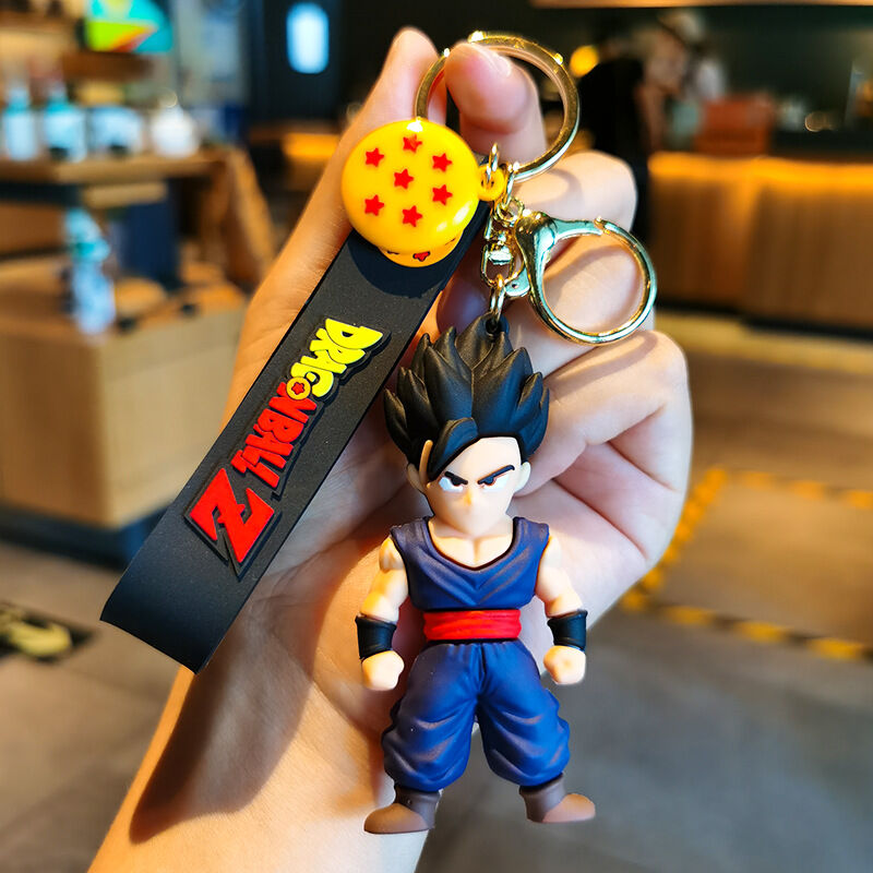 Most Papular Custom Cute 3d Pvc Anime Dragon Ball Keychain Goku ...