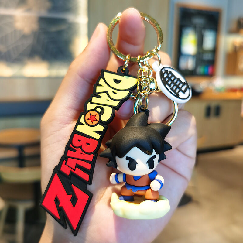 Most Papular Custom Cute 3d Pvc Anime Dragon Ball Keychain Goku ...