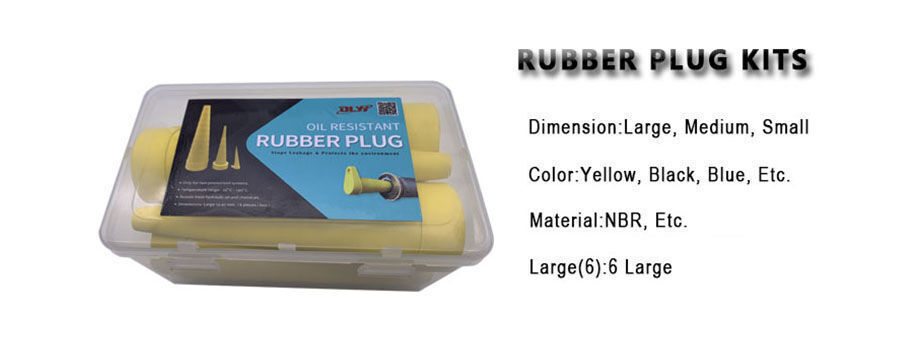 Nbr Long Stem Hydraulic Rubber Seal Plugs Pressurize Stopper Large Kits ...
