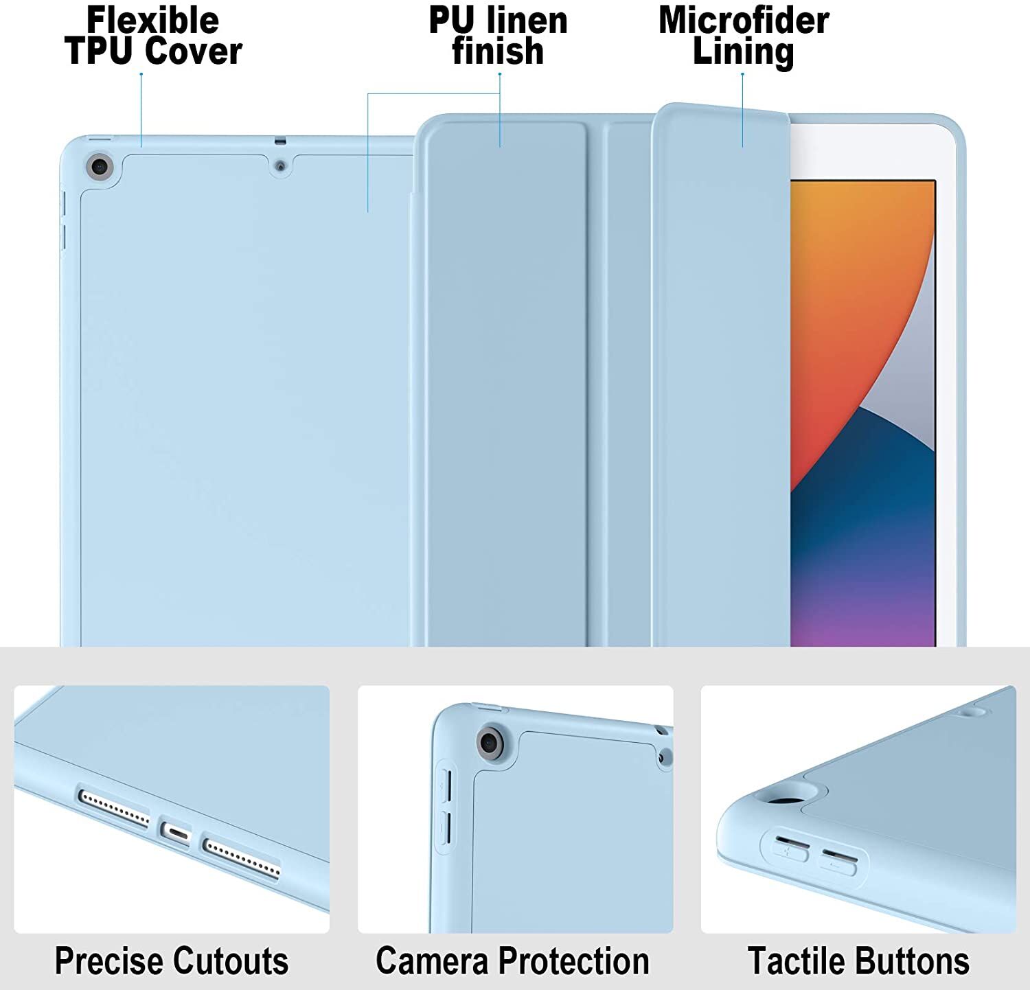 Buy Wholesale China Pu Leather Shockproof Smart Cover Tablet Case ...