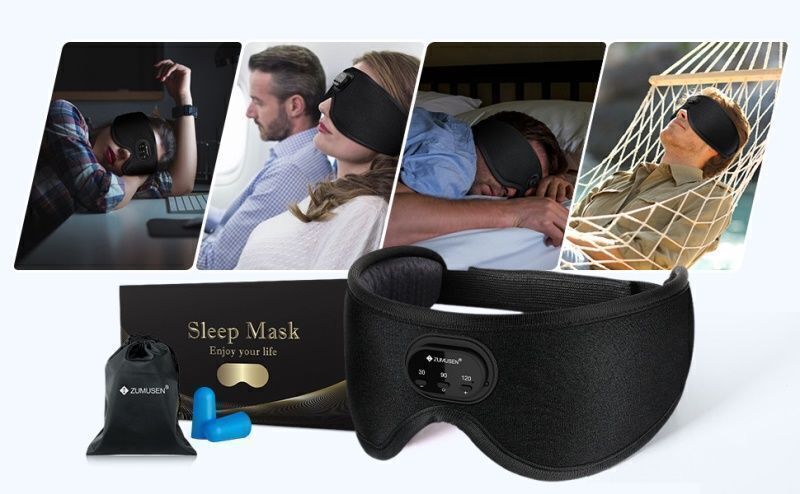 Bluetooth White Noise 3d Eye Socket Full Shading Breathable Intelligent
