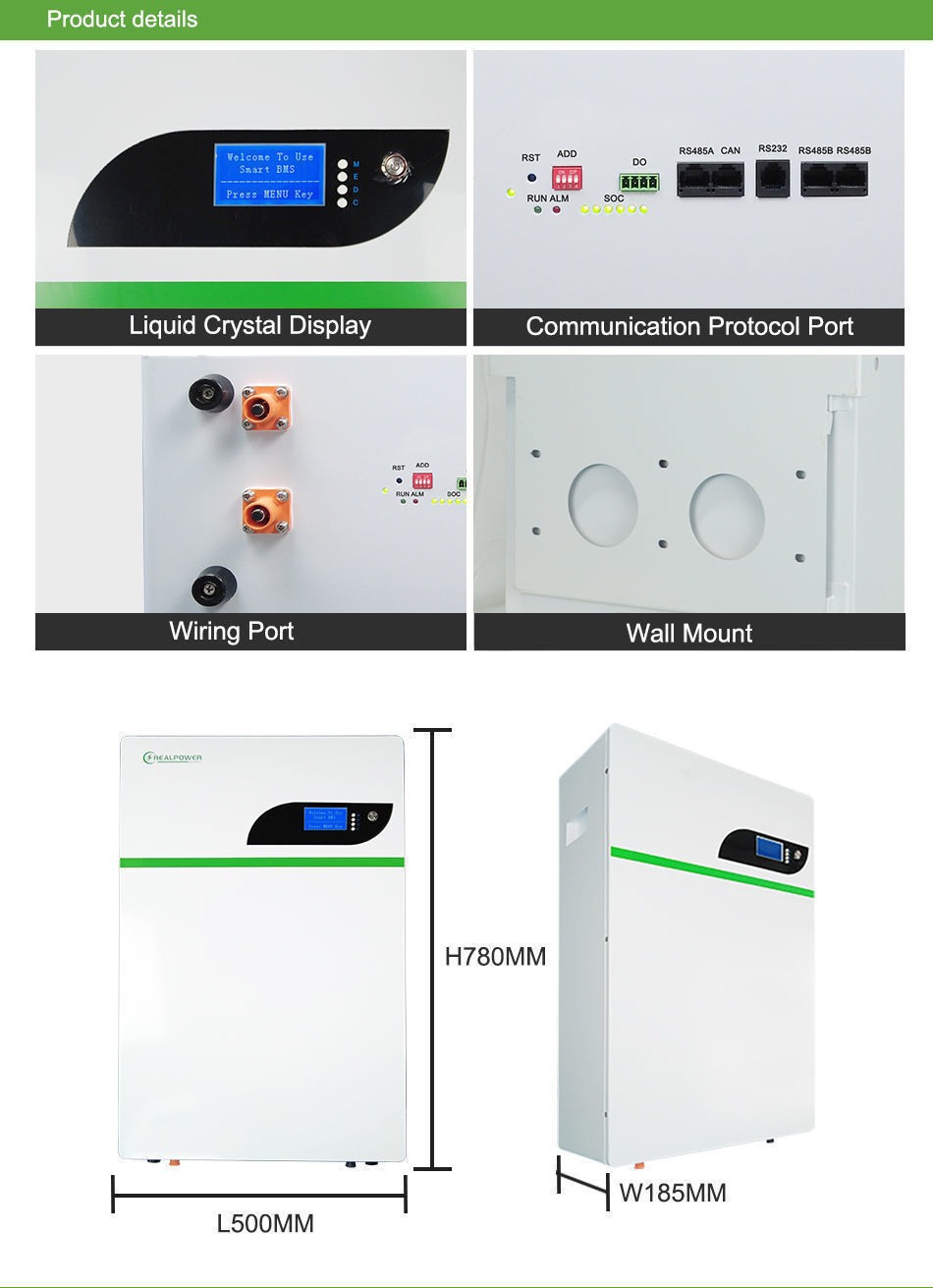Buy Wholesale China Realpower Wall-mounted Solar Power Storage Battery ...