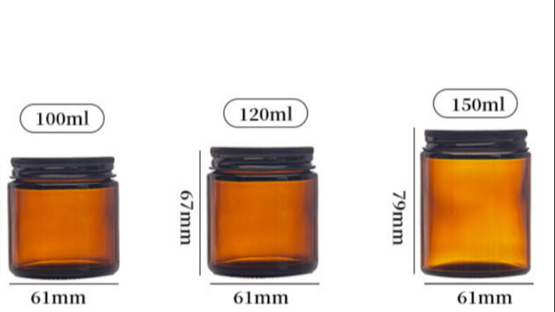 Factory Direct High Quality China Wholesale Oem 500g 1000g Amber Glass ...