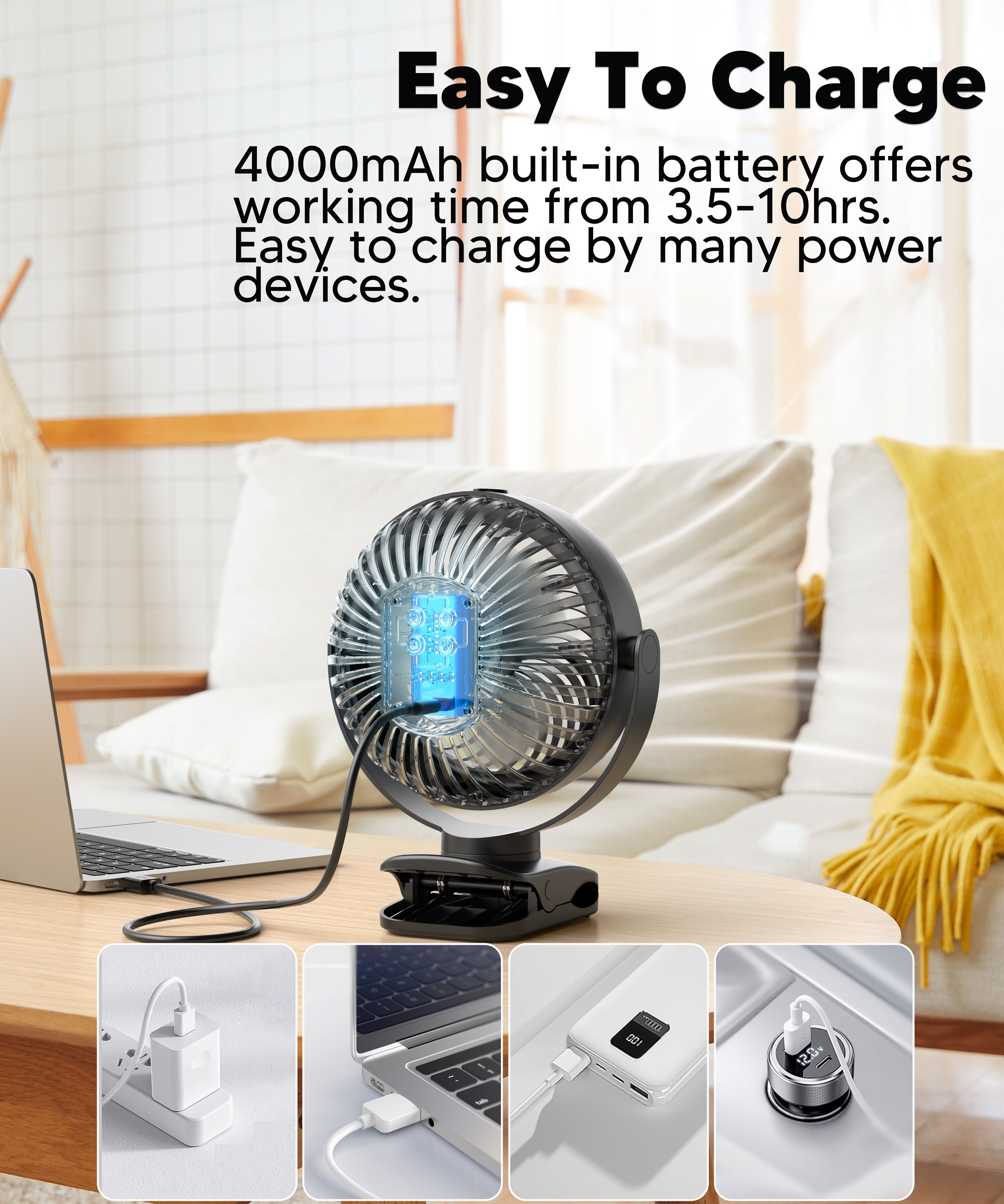 Buy Wholesale China Led Misting Clip On Fan Mini Usb Fan Portable Usb ...