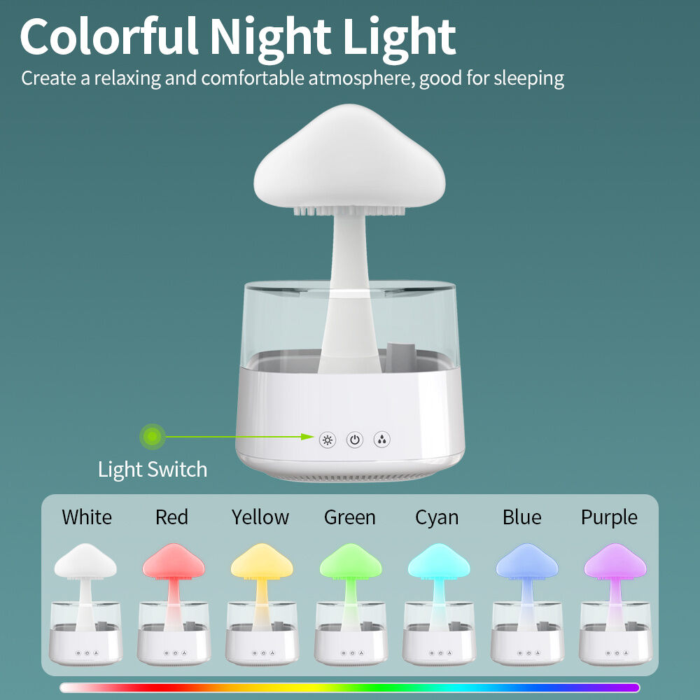 Buy Wholesale China Raining Water Drop Humidifier Cool Mist Night Light ...