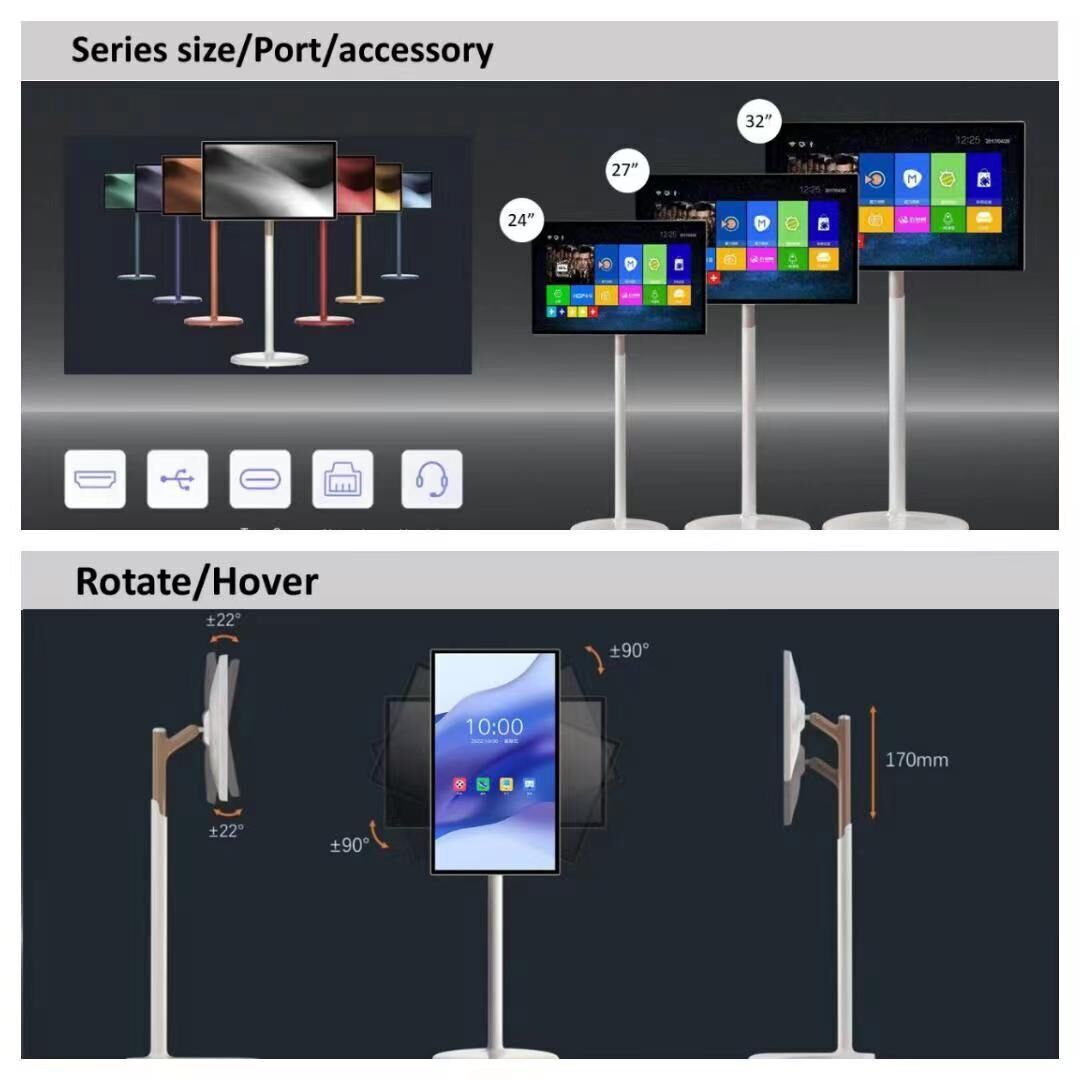 Buy China Wholesale 27 Inch Android Portable Tv Projector Pc ...