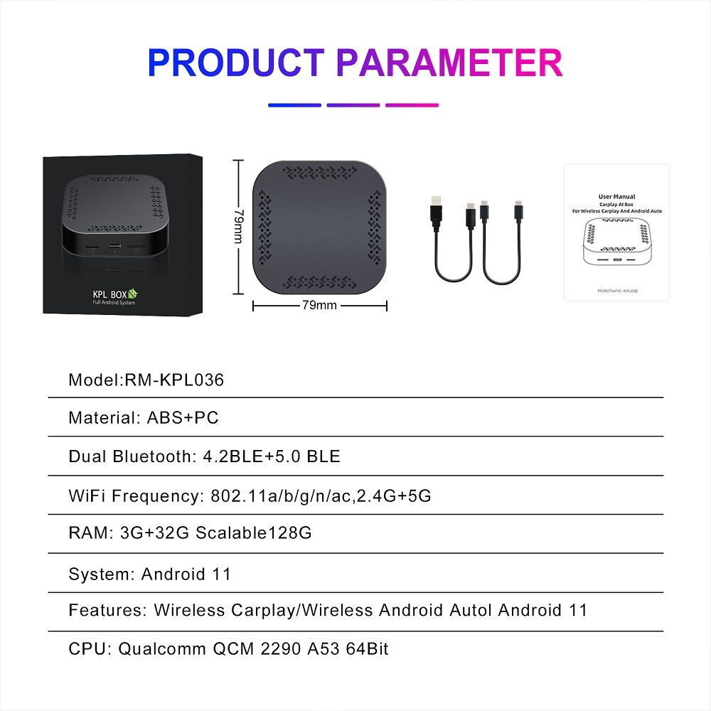 Multi-function Smart Carplay Box Universal Carplay Android Ai Box Wired ...