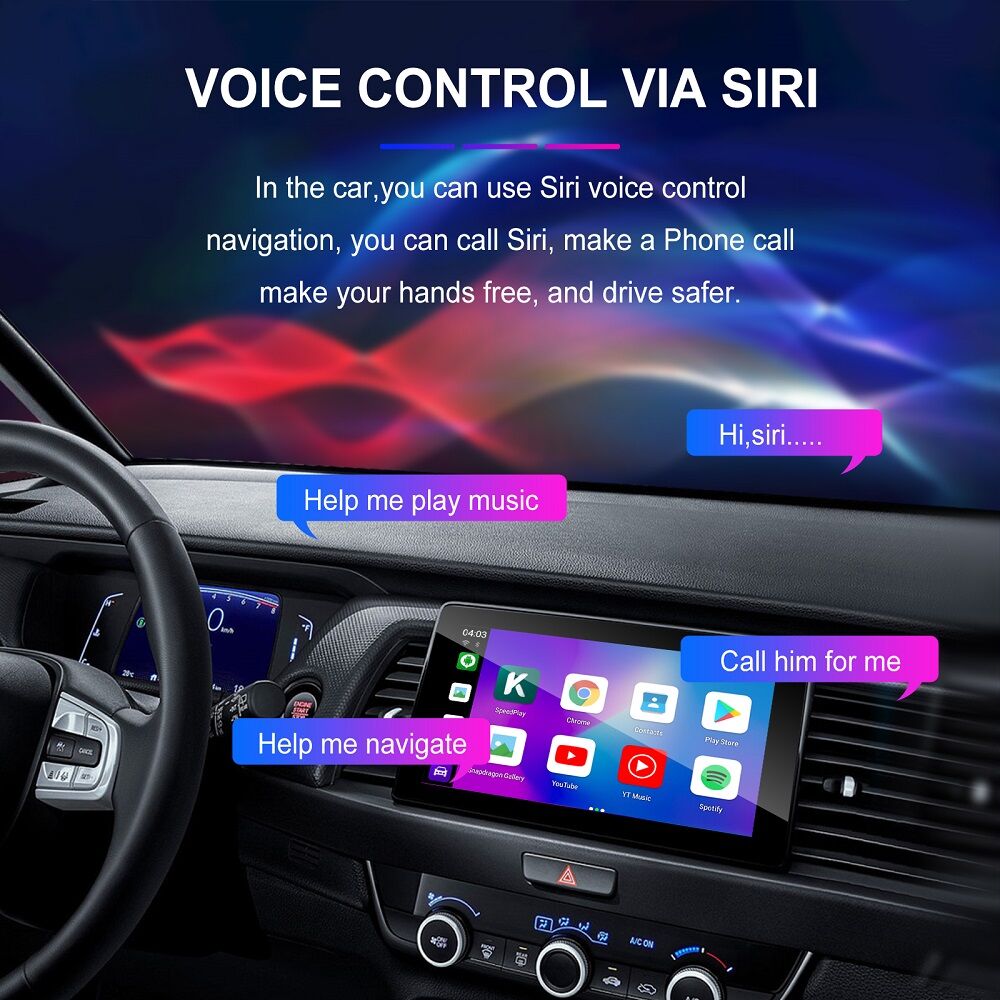 Multi-function Smart Carplay Box Universal Carplay Android Ai Box Wired To Wireless Android 11 ...
