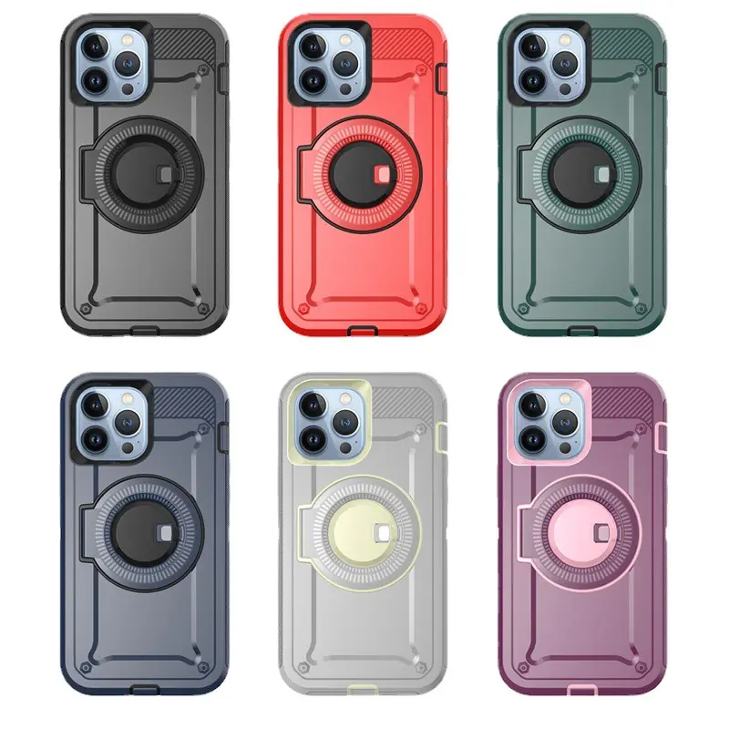 Buy Wholesale China Rugged Kickstand Back Cover For Iphone Magnetic ...