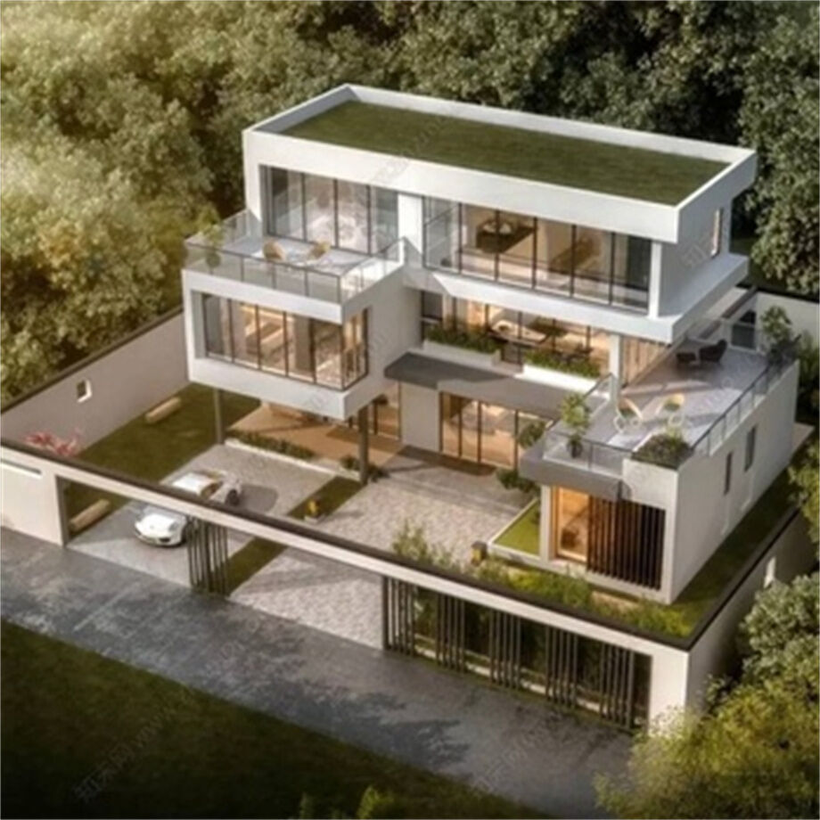 Hot Sale Modern 8 Room Flat Pack Combination House Luxury Fabricated ...