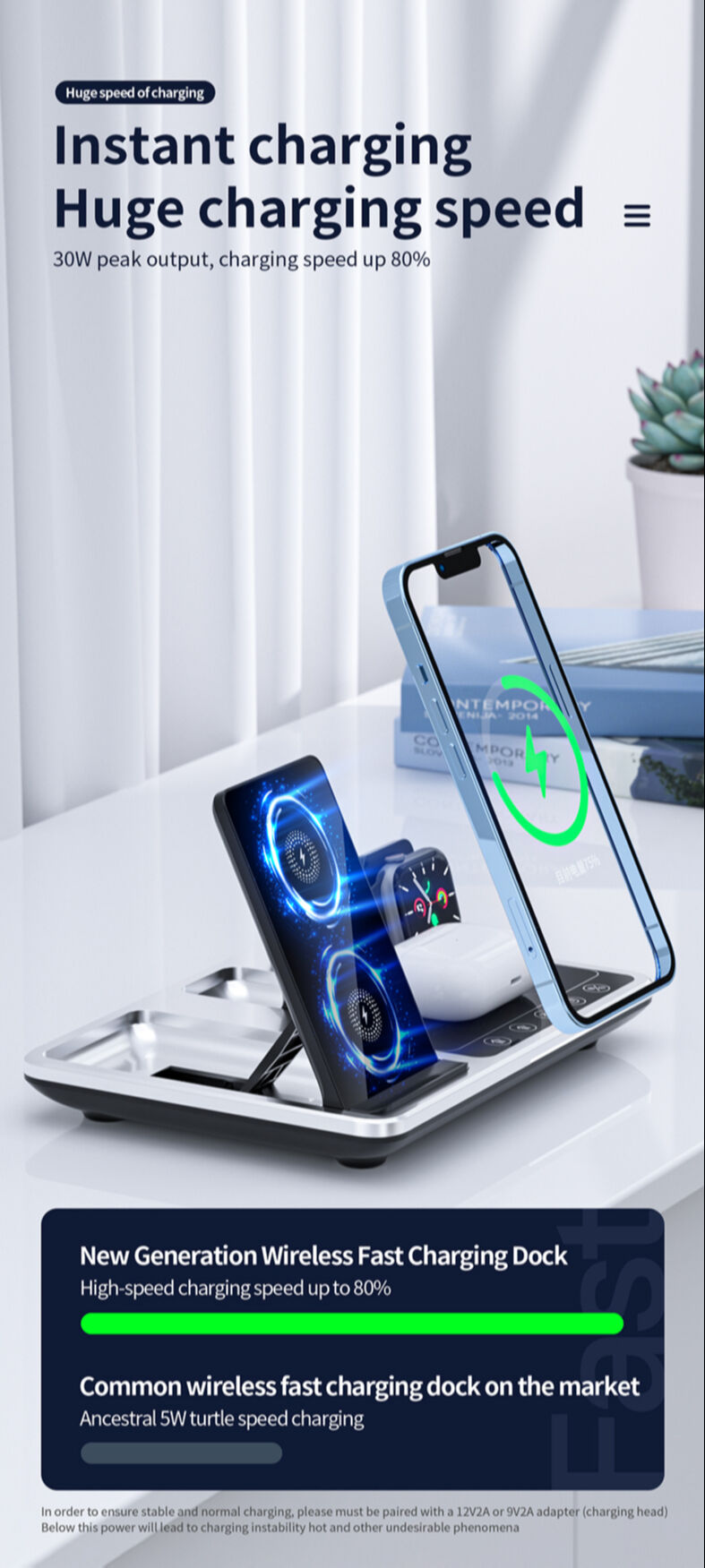 Buy Wholesale China Factory Electric Lift Wireless Charger Led Digital ...