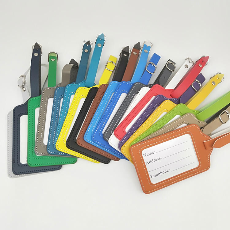 Travel Baggage Tag Name Id Personalized Custom Leather Luggage Tag ...