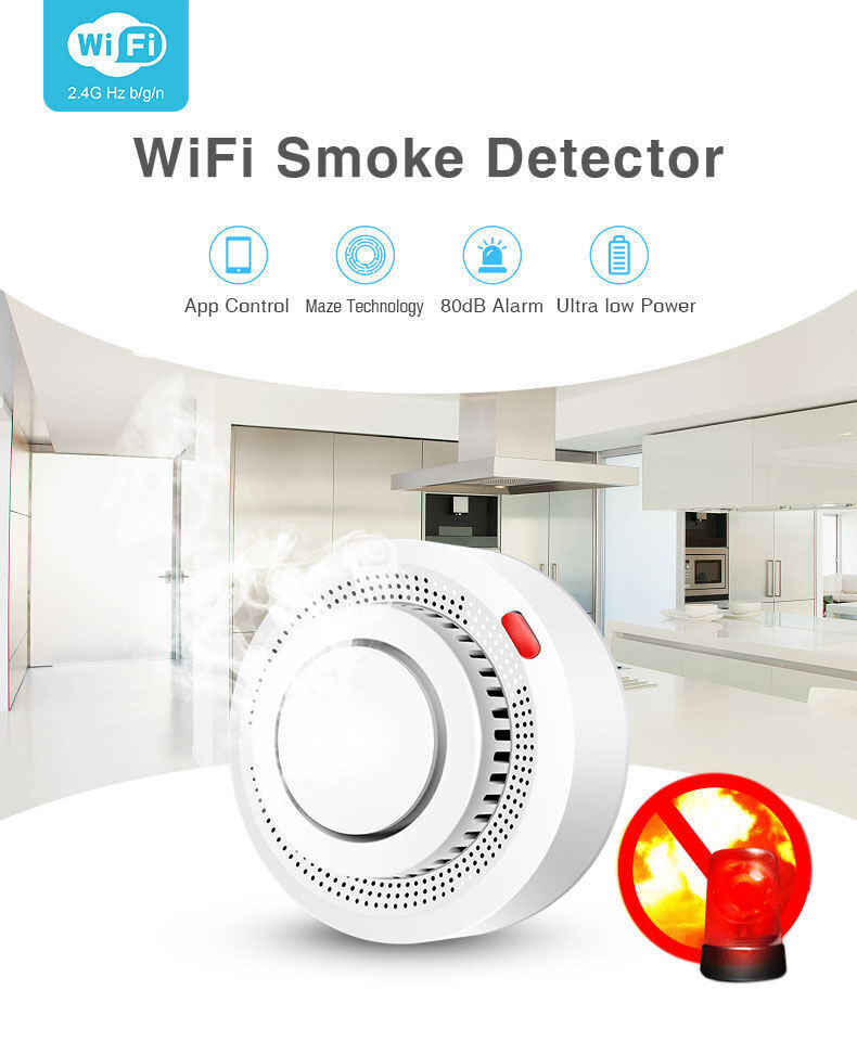 Buy Wholesale China Smart Interlinked Security Alarms Smart Home Smoke ...