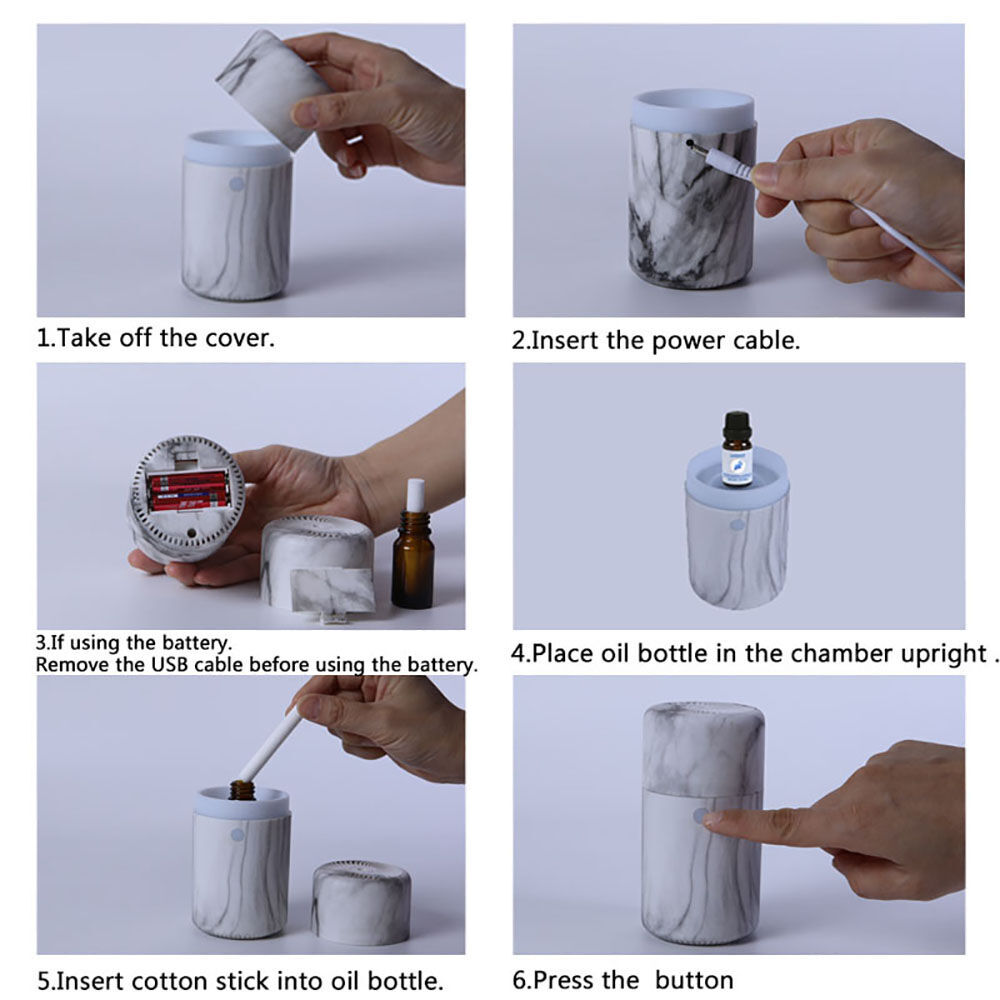 Waterless Office Desktop Portable Electric Diffusor Car Defuser ...