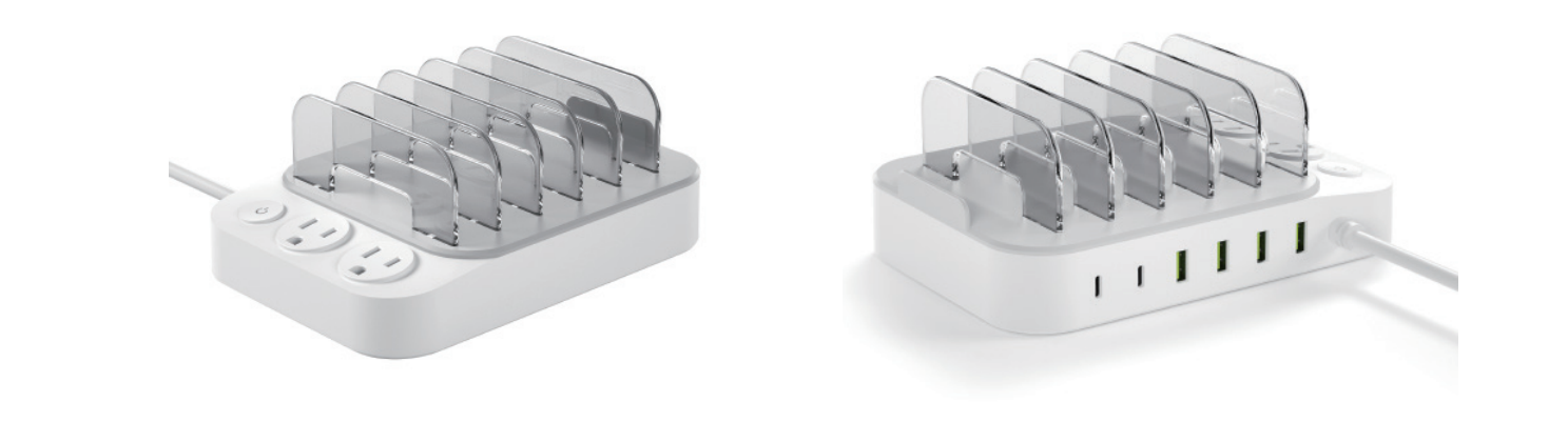 Buy Wholesale China 6 Usb Ports Charging Station With 2ac Outlets ...