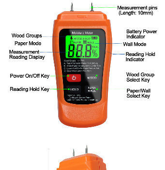 Buy Wholesale China Pin Wood Moisture Meter Building Material Humidity ...