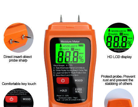 Buy Wholesale China Digital Hygrometer Moisture Meter For Wood ...