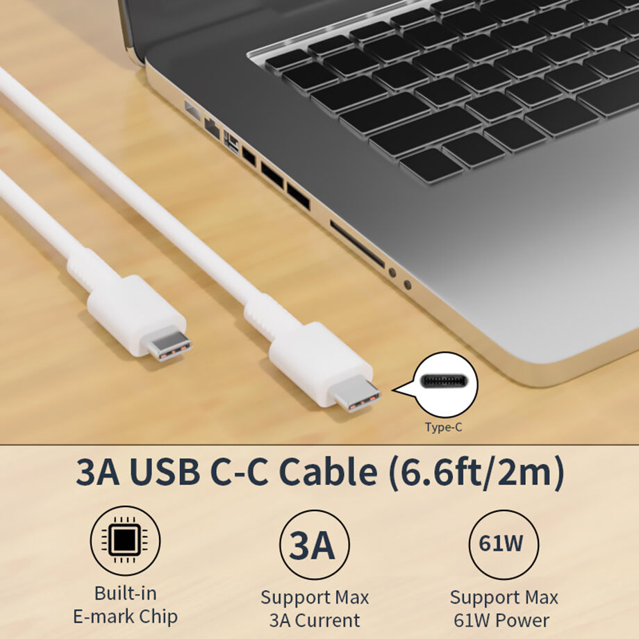 61w Type-c Adapter 20.3v/3a 14.5v/2a 9v/3a 5.2v/2.4a Usb C Charger For ...